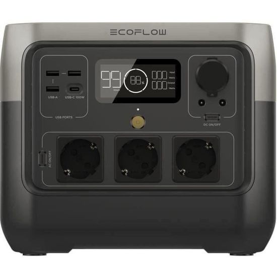 Draagbare Elektrische Generator RIVER 2 PRO - 768Wh, 800W...